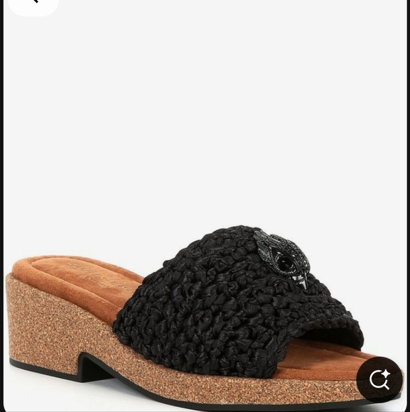 Kurt Geiger | Shoes | Kurt Geiger London Eagle Crochet Cork Slide ...